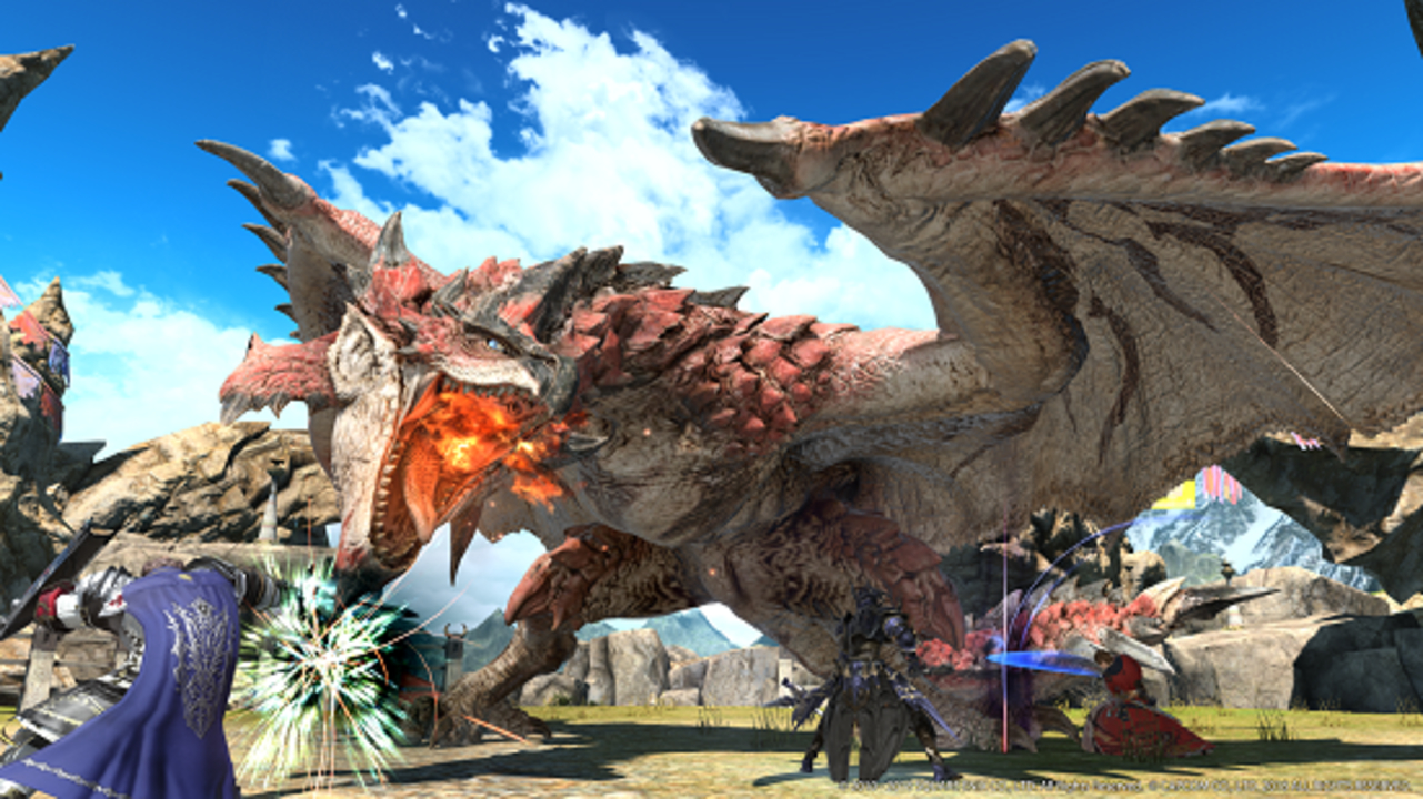 Monster Hunter World Rathalos Fight Now Available in Final Fantasy XIV ...